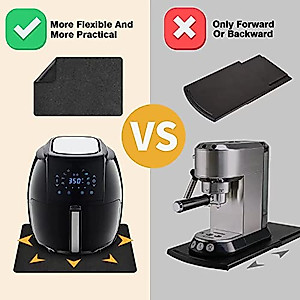 Air Fryer Heat Resistant Mat, 4 Pcs Kitchen Countertop Heat Protector Mats, Non-slip 12” x 16” Silicone Appliance Slider for Ninja Foodi Air Fryer Toaster Oven Coffee Maker Blender