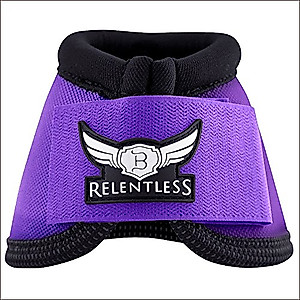 CACTUS ROPES Med Purple Relentless Trevor Brazile Horse Front Leg Sport 2 Bell Boots