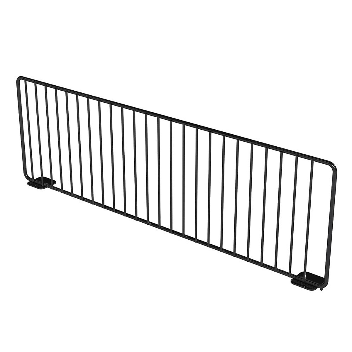 Wire Shelf Divider for 19"D Lozier & Madix Gondola Wire Shelving, Black 6"H