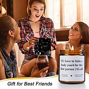 Gifts for Women Men Best Friends Sister Brother, Funny Gifts for Women Birthday Gifts for Her, Candles Gifts Soy Wax Lavender Scented Candle