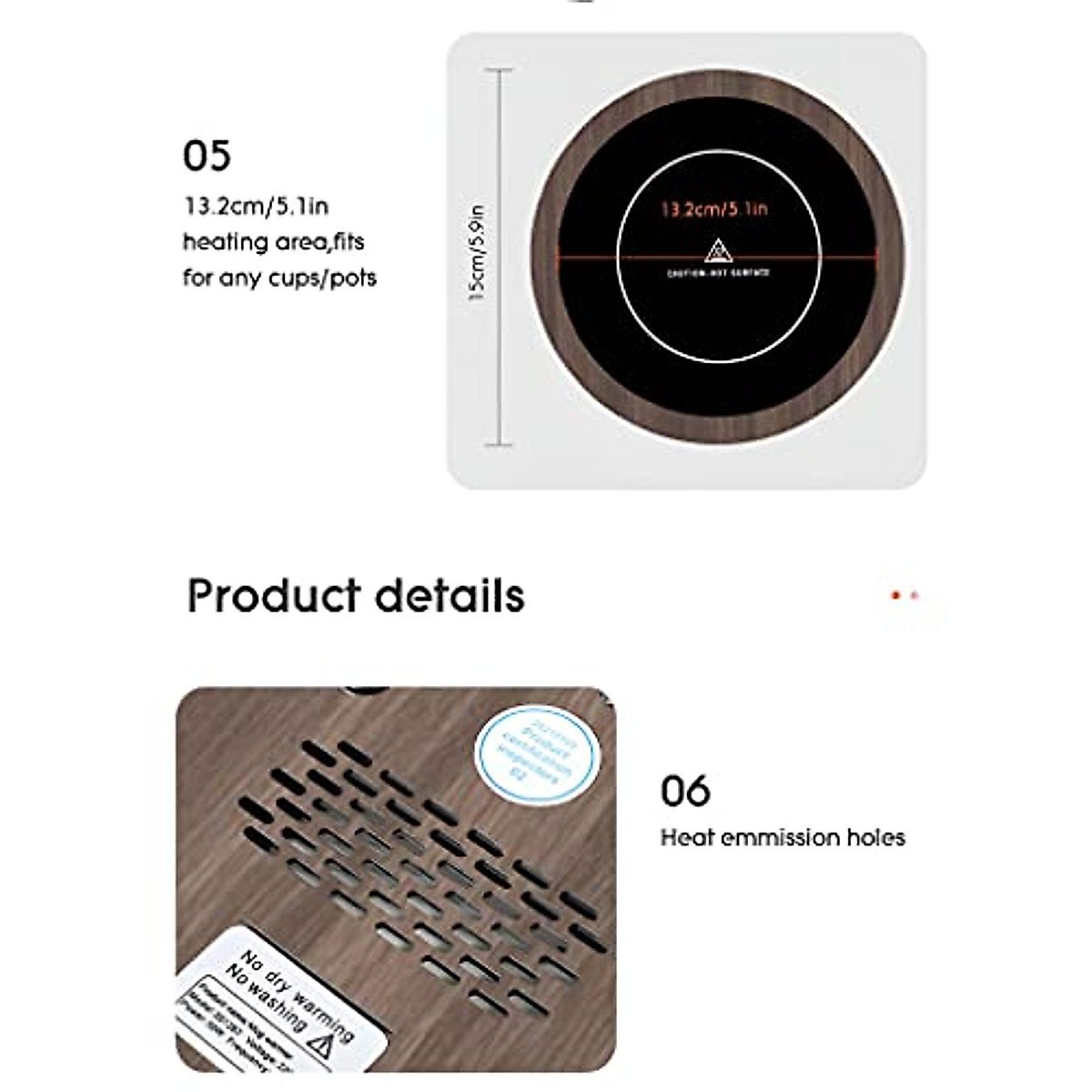 Mug Warmer, Coffee Mug Warmer for Desk, Cup Warmer with 3 Temperature Setting for Coffee, Milk, Tea, Chocolate, Beverage