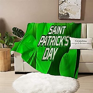 Blankets St. Patrick's Day Soft Blanket Lightweight Plush Fluffy Cozy Smooth Flannel Elegant Throw Blanket Perfect for Bed, Sofa and Travel - 60"x80"/150x200cm