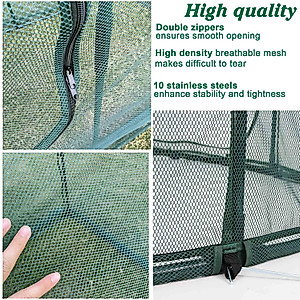 Large Tunnel 8.2'x4' Plant Netting Cover 4FT Tall Crop Cage Netting Pest Guard Cover for Vegetables Fruits Durable Gardening Net for Plant and Animal