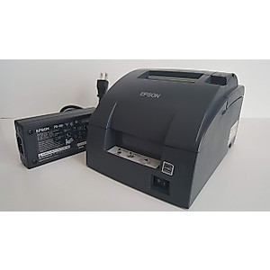 Epson C31C514767 Epson, TM-U220B, Dot Matrix Receipt Printer, Ethernet (E04), Epson Dark Gray, Auto Cutter, Power Supply Included Replaces C31C514667 (Renewed)