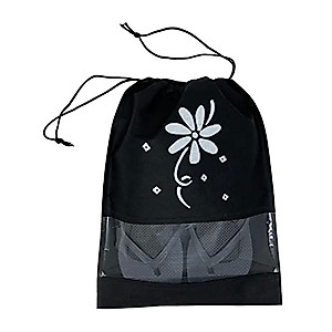 Old Navy Women Beach Summer Casual Flip Flop Sandals (11 Gray Flip Flops & Black Flip Flops) with Dust Cover