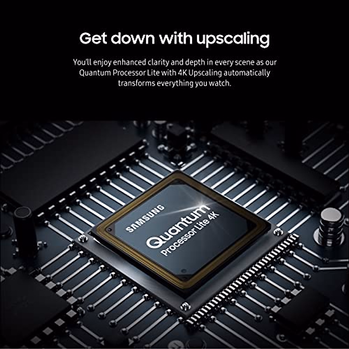 SAMSUNG QN65Q60CAFXZA 65" QLED 4K Quantum HDR Dual LED Smart TV with an Austere 5S-4KHD2-2.5M V-Series 2.5m Premium 4K HDR HDMI Braided Cable (2023)(USED)