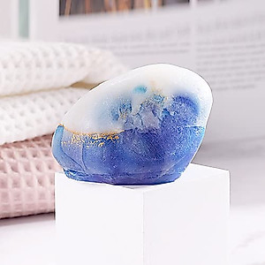 Soap Bar Set - BFF BEAUTY 6pcs Hand Face Body Bar Soap Birthday Gift Set for Women Set, Perfect Gemstone Soap Rocks Set for Women & Men Moisturizing Skin