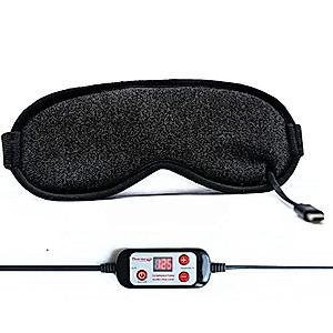 Heated Eye Mask, USB Eye Mask for Dry Eyes with Temperatur 105°F 115°F 125°F, far Infrared Therapy