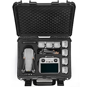Lekufee Waterproof Carrying Case Compatible with DJI Air 3 Drone/DJI Air 3 Fly More Combo/DJI RC Pro/DJI RC 2/DJI RC N2 Remote Controller and Accessories(Case Only)