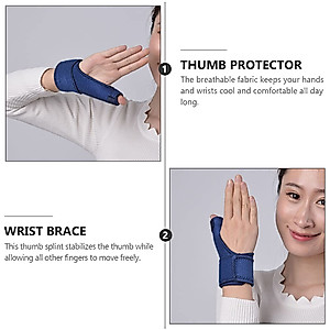 Healifty 1pc Thumb Orthosis Wrist Support Brace Wrist Support Wrap Broken Finger Splint Resting Hand Splint Wrist Brace Thumb Guard to Sleep Protective Gear Ok Cloth Composite Material