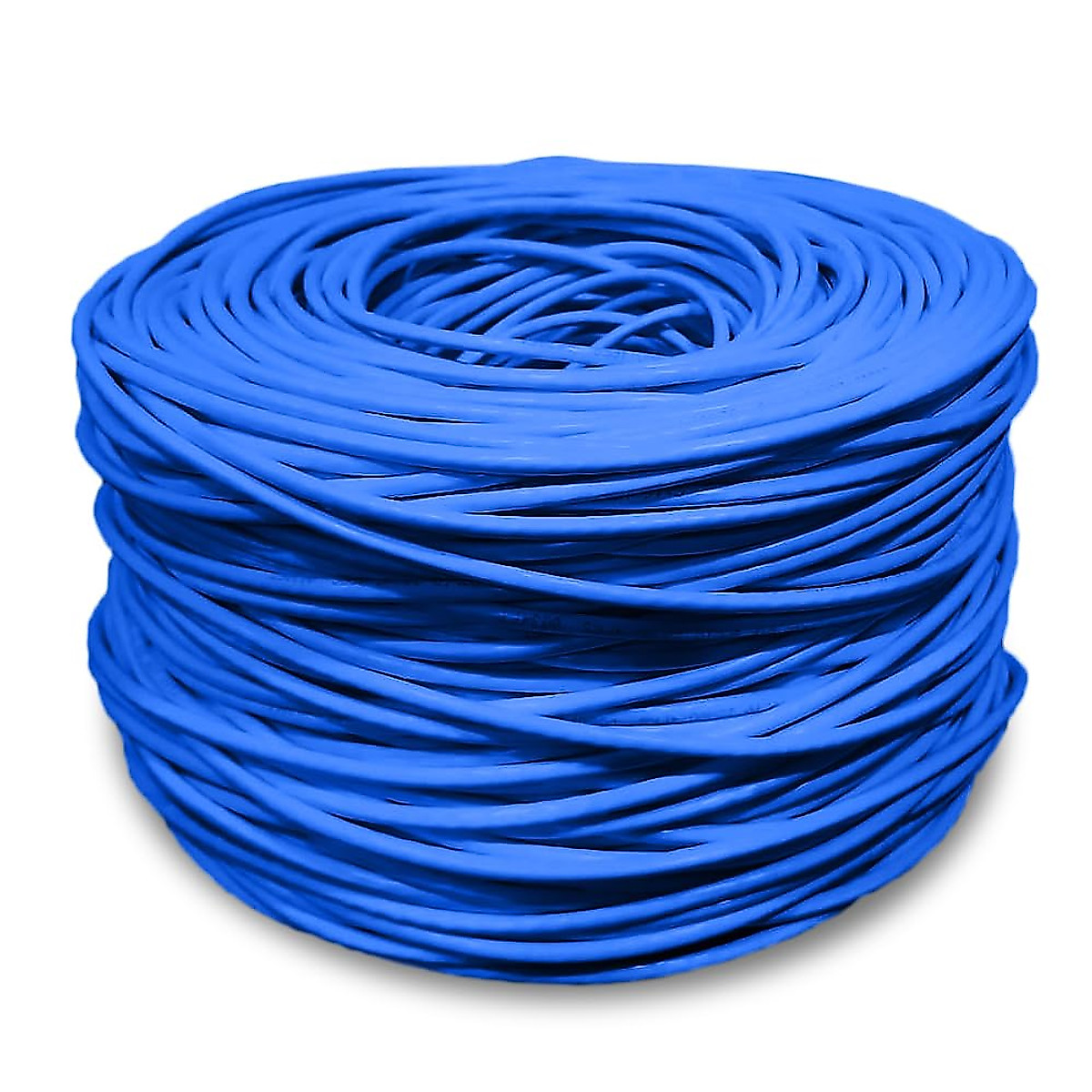 Dripstone 600001 1000ft CAT5e 4/UTP Ethernet LAN Cable 24AWG Network Wire (Blue)
