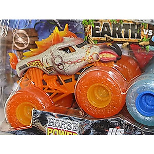 Monster Jam Earth vs Surf [Horse Power and Aqua Stallion] 1:64 Scale Double Pack