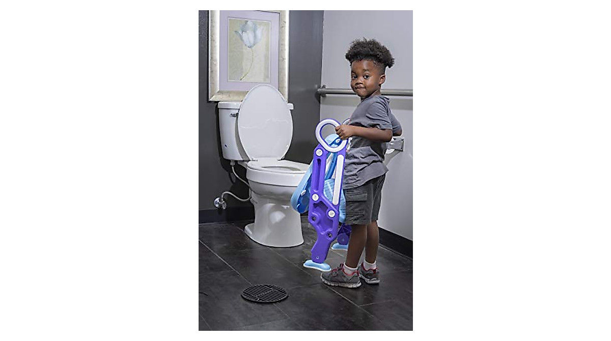Potty Training Seat with Ladder - Safe & Foldable for Toddlers