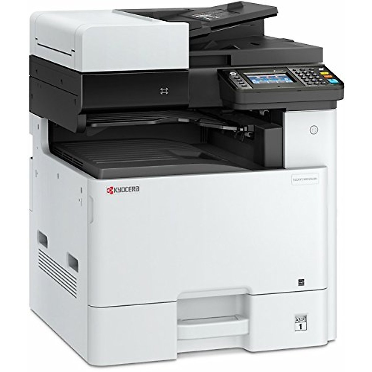 Kyocera 1102P42US0 Model ECOSYS M8124cidn Color A3 MFP Multi-Function Laser Printer (Print/Scan/Copy/Fax), 24 ppm Color, Resolution 600 x 600 dpi Up To Fine 1200 x 1200 dpi, Duplex, HyPAS Capable