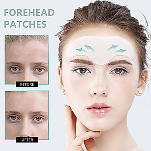ilisya Forehead Wrinkle Patches Anti-Wrinkle Facial Patches Smoothing Forehead Wrinkle Stickers Forehead Lines Pads Fine Lines Resistant Masks Wrinkle Remover for Women and Men,10 PCS