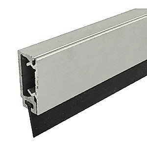 Fire Rated/Aluminum Door Bottom Sweep with Snap-on Cover and Solid Rubber Extrusion (7774CA), (48'' L x 11/12'' W x 12/8'' H)