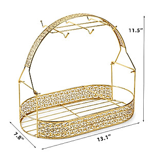 CHENP.HMC Coffee Mug Holder Mug Holders for Counter Coffee Rack Cup Holder Stand Dishes Organizer Steel Wire Rack Display Stand Service for Tea Cups