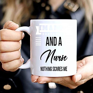 Answer: Adorable Nurse Mom Gifts - Womens Sweat Quote - Birthday Present for Daughter - 11 Oz White Ceramic Coffee Mug