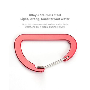 OCEANBROAD 2 PCS 5-8 Feet Stretchable Paddle Strap with Carabiner Secure Leash Lanyard Rope for SUP Kayak Canoe Paddle Fishing Pole Rod