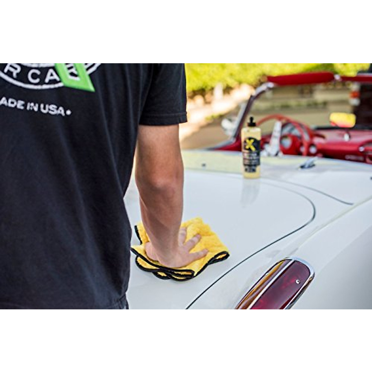 Liquid X Yellow Xtreme Plush Waffle Weave Microfiber Detailing Towel Guaranteed Satisfaction - 16" x 16" (5 Pack)