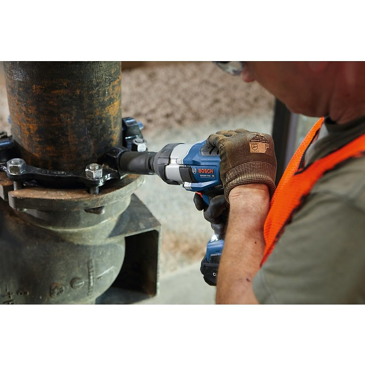 BOSCH GDS18V-770CB14 PROFACTOR™ 18V Connected 3/4 In. Impact Wrench Kit with Friction Ring and Thru-Hole and (1) CORE18V® 8 Ah High Power Battery