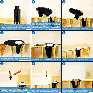 Freestanding Tub Drain Kit - Free Standing Tub Drain Rough-in kit for Freestanding Bathtub with Brass Pipe and ABS Pipe