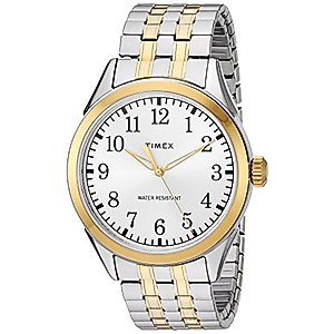 Timex Men's TW2R48100 Briarwood Two-Tone Stainless Steel Expansion Band Watch