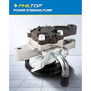 PHILTOP 21-5440 Power Steering Pump Fit For 2004-2009 Spectra 2.0L, 2005-2010 Sp-ortage 2.0L, 2005-2009 Tucson 2.0L; Spectra5 Power Steering Pump with Pulley