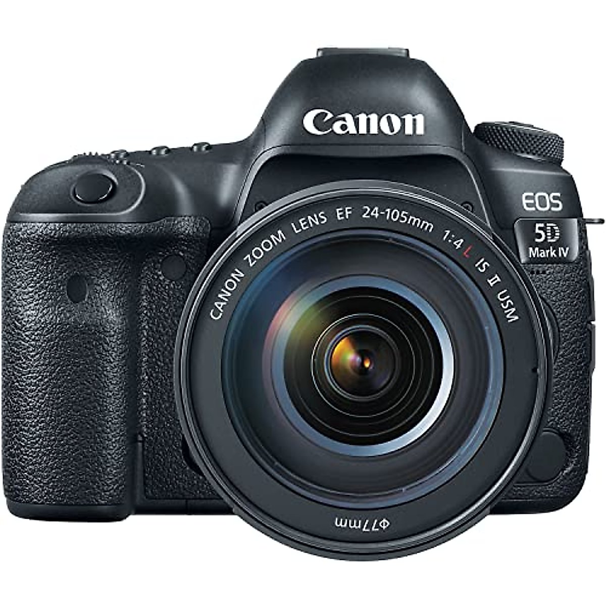 Camera Bundle for Canon EOS 5D Mark IV DSLR Camera w/ 24-105mm USM Lens + Digital TTL Flash, Backpack, 128GB High Speed Memory Card, Extra Battery + Professional Bundle (Renewed)
