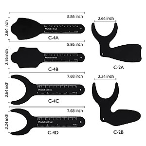 Annhua Dental Contraster Intraoral Photographic, 6 PCS Dental Photo Contrast Kit Palatal Intraoral Photography Kit Black Background Board for Dental Clinic, Lab - Autoclavable
