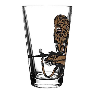 Star Wars Classic Pint Glass Set - 16 oz. Glass Capacity - Set of 4 Glasses - Classic Shape
