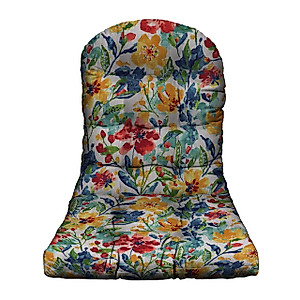 RSH Decor: Tufted Adirondack Chair Cushion | 42.5” x 21” | All-Weather Spun Fabric | Water and Fade-Resistant | Outdoor Cushion for Patio Furniture | Oakmont Hightown Festival