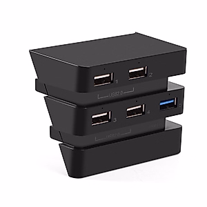 High Speed 5-Port USB Hub 2.0 & 3.0 Expansion Hub Controller Adapter for Pro Game Console, Led Indicators