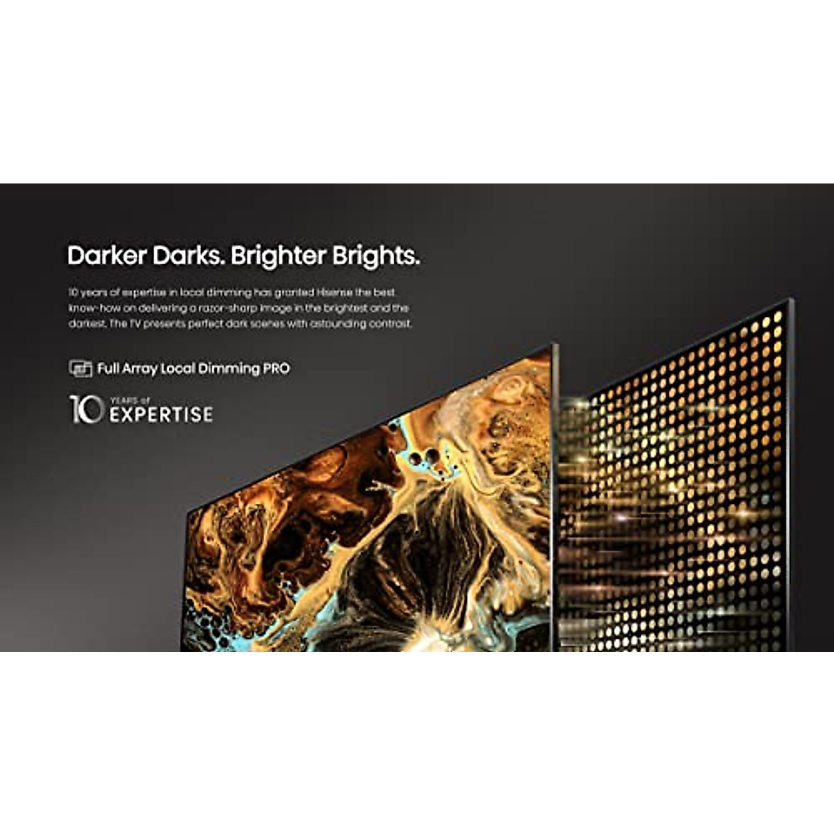 Hisense ULED Premium U7H QLED Series 65-inch Class Quantum Dot Google 4K Smart TV (65U7H, 2022 Model), Black