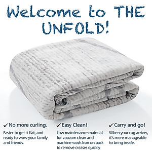 COLLACT Area Rug 5x7 Entryway Rug Moroccan Rug Black Grey Thin Rug Modern Geometric Accent Rug Soft Rug Indoor Door Mat Non Slip Gray Carpet Kitchen Living Room Bedroom Dining Room