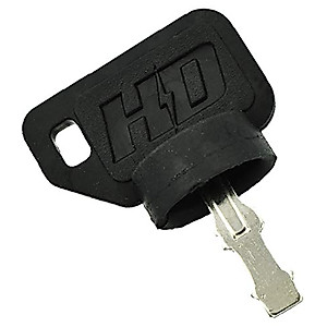 HD Switch Ignition Starter Switch fits Craftsman for Riding Lawn Mower Tractor - 4 Position with Headlight Control, 7 Terminal Includes 1 Umbrella & 1 Steel Key & Free Carabiner