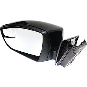 Kool Vue Driver Side Power Non-Heated Mirror for Ford Focus 2012-2014 With Signal Light & Spotter Glass; Without Puddle Lamp Paintable 4-Door, Hatchback