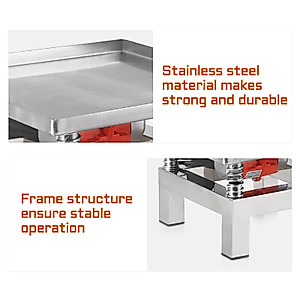 ICZW Concrete Vibration Table Small Vibrating Test Bench Stainless Steel 110V (13.78 X 13.78 inches)
