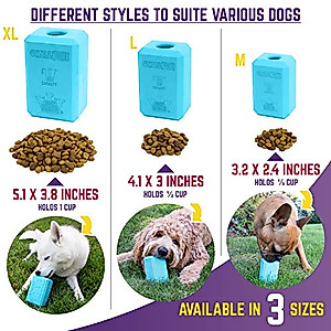 Chew King Premium Treat Dog Toy, Large, Extremely Durable Natural Rubber Fillable Toy Collection, Frozen Feeding,All Breed Sizes