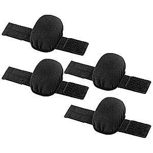 Geekria Comfort Headphones Headband Pressure Relief Pads, Mesh Fabric Headband Cushion Pad for Tight On-Ear/Over-Ear Headsets, Headband Nuggets Damage Free Easy DIY Installation (4 Pack)