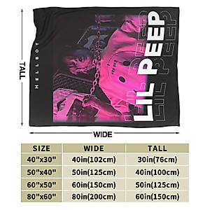 Lils Music Peeps Blanket Super Soft Flannel Throw Air Conditioner Lightweight Throw Blanket for Couch Kids Boys Adults 80"X60"