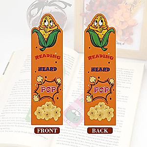 MWOOT 36 PCS Paper Bookmark, Fruit Cardboard Bookmarks Multipack, Educational Book Marker Card Set for Children Kid, Book Page Clip Book Lover Gifts School Rewards, Reading and Spelling