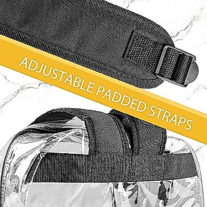 URYLVUG Japanese Anime Clear Backpack, Cosplay PVC Daypack, Heavy Duty See Through Shoulder Bag for Work, Transparent Plastic Bag for Boys Girls-Cute