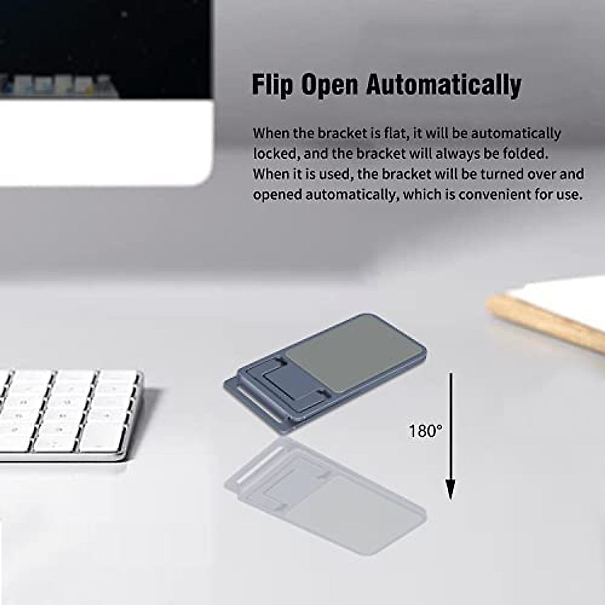 Cell Phone Stand, Adjustable Phone Stand for Desk,Phone Dock,Holder,Aluminum Desktop Stand,Travel Holder,Accessories DeskCompatible for iPhone 14 13 12 11 Pro Max X Xr Samsung S22 S21 A53 Space Grey