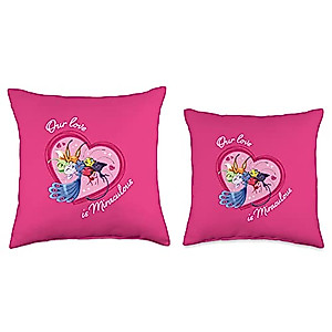 Miraculous Ladybug Valentine's Day Kwamis Love Throw Pillow, 16x16, Multicolor
