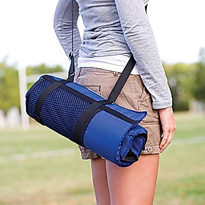 Coleman Blue Portable Stadium Seat Cushion | Lightweight Padded Seat for Sporting Events and Outdoor Concerts | Bleacher Cushion with Backrest