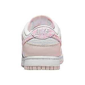 Nike Women's Dunk Low Essential Paisley Pack, White/Pearl Pink-med Soft Pink, 9.5