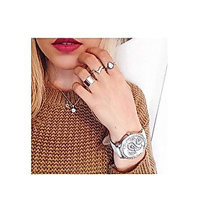 Hundred River Sun Necklace Pendant Chain Necklace with Message Card Gift Card (Sun Hollow s)