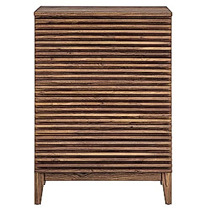 Modway Render Mid-Century Modern Desser Chest in Walnut