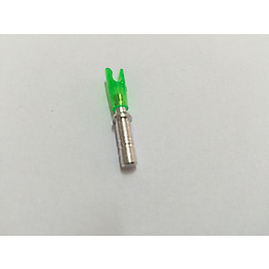 JIEXI HWYP Large Groove Pin Arrow Nocks Aluminum Arrow Nock Adapter Connector for ID4.2mm Arrow Pack of 50 (Nocks+Adapters)